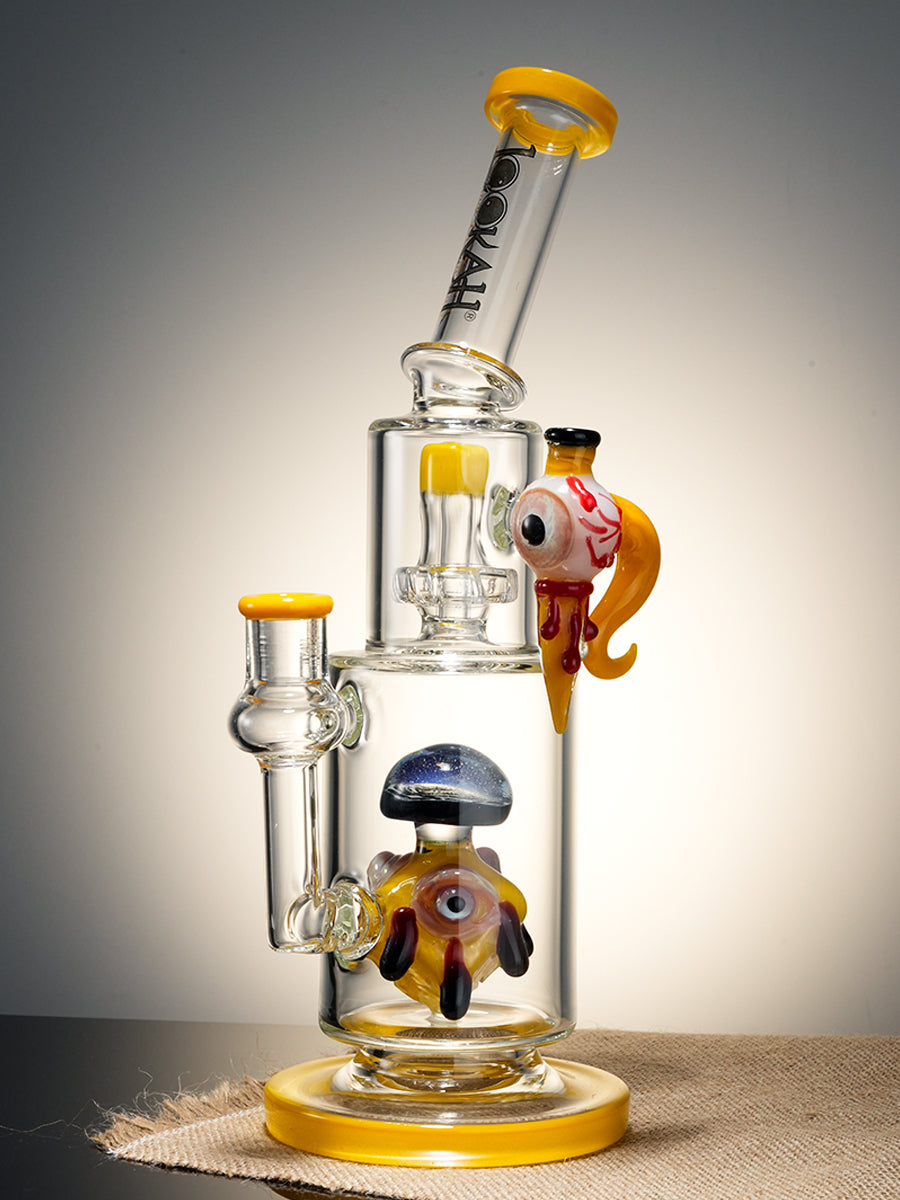 Lookah Bong 11" Dual Chamber Evil Eye Bong – 420Buy